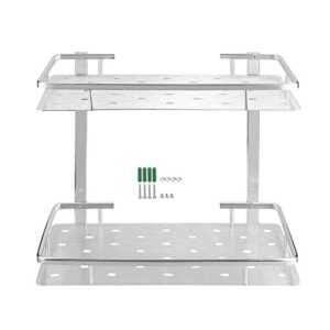 bathroom shelves wall mounted space aluminum storage shelves 2 tier kitchen bathroom storage rack shelf home organizer shelving storage unit