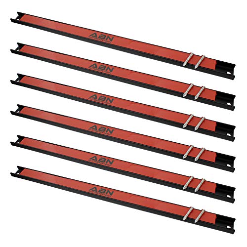 ABN Magnetic Tool Strip Set – 18 Inch Magnetic Tool Bar Garage Organizer Tool Storage Rack, 6 Pack Large Magnet Bars