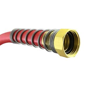 Flexon FA58100CN Farm and Ranch Garden Hose, 100 ft, Red