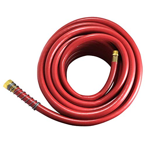 Flexon FA58100CN Farm and Ranch Garden Hose, 100 ft, Red