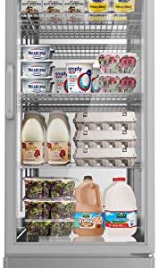 KoolMore - RIR-1D-GD 29" Stainless Steel 1 Glass Door Commercial Reach-in Refrigerator Cooler - 23 cu. ft