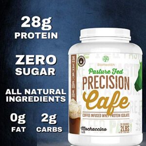 Precision ISO Mochaccino (2lb) | Premium Pasture Fed Whey Protein Isolate with Caffeine