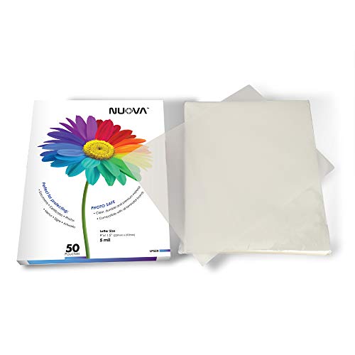 Nuova LP50H Thermal Laminating Pouches 9 x 11.5 Inches, Letter Size, 50-Sheets (3-mil)