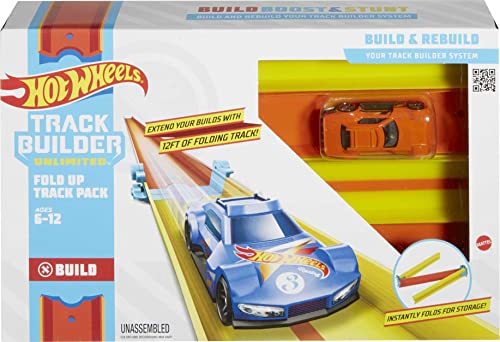 Hot Wheels Track Builder Fold Up Track Pack Assorted