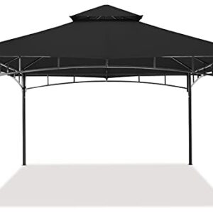 MASTERCANOPY Outdoor Garden Gazebo for Patios with Stable Steel Frame(11x11, Black)