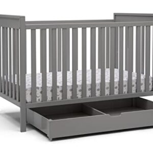 Delta Children Under Crib Roll-Out Storage - Greenguard Gold Certified, Grey