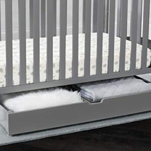 Delta Children Under Crib Roll-Out Storage - Greenguard Gold Certified, Grey