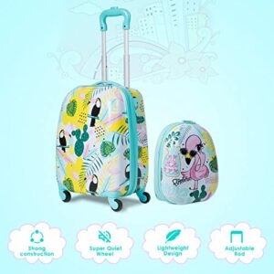 HONEY JOY 2 Pcs Kids Carry On Luggage