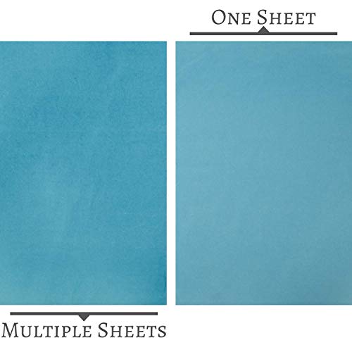 Crown 480 Sheets Bulk Pack Light Blue Tissue Paper Gift Wrap - Ream of Paper - 15 inch. x 20 inch. Wrapping Tissue Paper - for Scrapbooking Paper, Art n Crafts, Wrapping Christmas Gifts and More!!