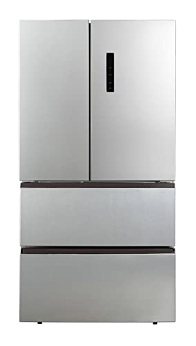 Hamilton Beach HBFR1504 Full Size Counter Depth Refrigerator with Two Freezer Drawers, 17.9 cu ft, Stainless