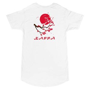 japan kappa alpha psi long body urban tee white