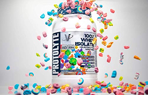 VMI Sports | ProtoLyte Whey Isolate Protein Powder | Low Calorie Whey Protein Powder for Weight Loss | Protein Powder for Muscle Gain | Digestive Enzymes | Non-GMO (Marshmallow Charms, 4.6 Pounds)