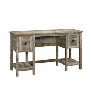 sauder granite trace desk, l: 53.94" x w: 19.45" x h: 29.76", rustic cedar finish