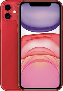 apple iphone 11, 64gb, red - unlocked (renewed)