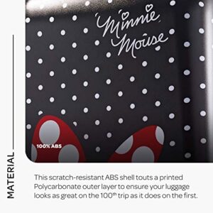 AMERICAN TOURISTER Kids' Disney Hardside Luggage with Spinner Wheels, Minnie Mouse Red Bow, 2-Piece Set (21/28)