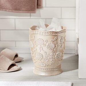 Popular Bath 942668 Rose Vine, Waste Basket, Beige-Taupe