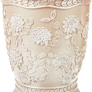 Popular Bath 942668 Rose Vine, Waste Basket, Beige-Taupe