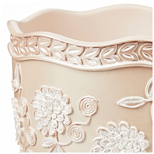 Popular Bath 942668 Rose Vine, Waste Basket, Beige-Taupe