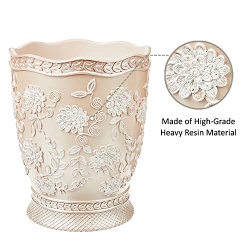 Popular Bath 942668 Rose Vine, Waste Basket, Beige-Taupe