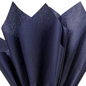 Navy Blue Tissue Paper Squares, Bulk 24 Sheets, Premium Gift Wrap and Art Supplies for Birthdays, Holidays, or Presents by Feronia packaging, Large 20 Inch x 26 Inch