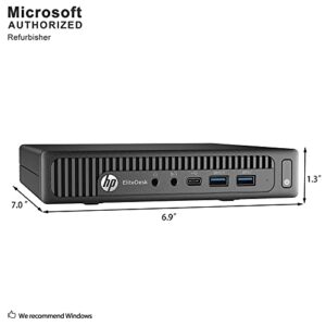 HP EliteDesk 800 G2 Mini Business Desktop PC Intel Quad-Core i7-6700T up to 3.1G,16G DDR4,512GB SSD,VGA,DP Port,Windows 10 Professional 64 Bit-Multi-Language-English/Spanish (Renewed)