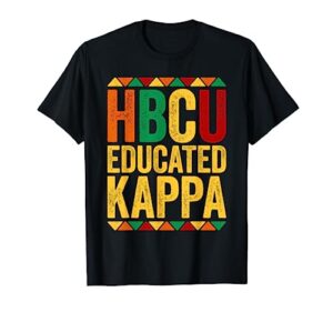 hbcu educated kappa t-shirt historical black t-shirt