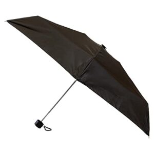 totes MICRO MINI PURSE MANUAL UMBRELLA-MANY STYLES (American Black)