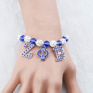 BAUNA Zeta Phi Sorority Beta Paraphernalia Gift Inspired Greek Sorority Jewelry Gift (Bracelet)