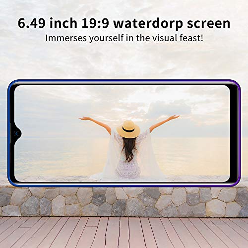 Blackview Unlocked Cell Phone, A80Plus Android Phone, 4GB+64GB/SD 128GB Expandable Smartphone, 4G Dual SIM Unlocked Cell Phones, 4680mAh Battery, 6.49" HD+NFC/OTG/Face ID/Fingerprint Unlock Phone