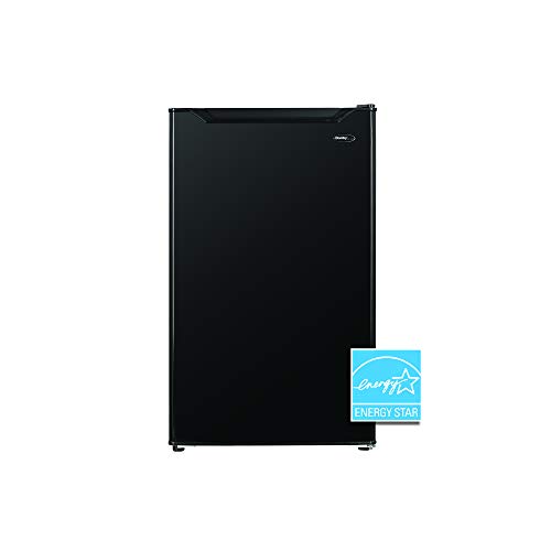 Danby DAR032B1BM 3.2 Cu.Ft. Mini Fridge In Black - Free-Standing All Fridge For Bedroom, Living Room, Kitchen, Dorm