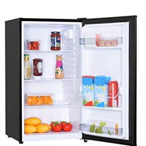 Danby DAR032B1BM 3.2 Cu.Ft. Mini Fridge In Black - Free-Standing All Fridge For Bedroom, Living Room, Kitchen, Dorm