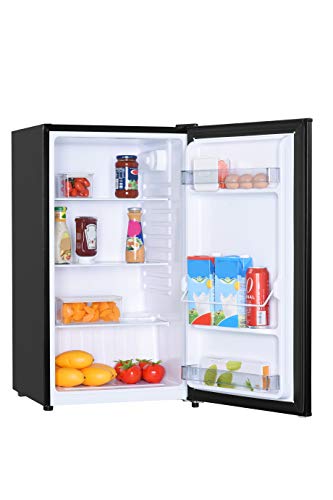 Danby DAR032B1BM 3.2 Cu.Ft. Mini Fridge In Black - Free-Standing All Fridge For Bedroom, Living Room, Kitchen, Dorm