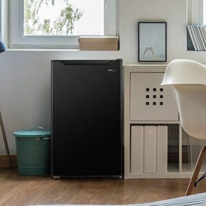 Danby DAR032B1BM 3.2 Cu.Ft. Mini Fridge In Black - Free-Standing All Fridge For Bedroom, Living Room, Kitchen, Dorm