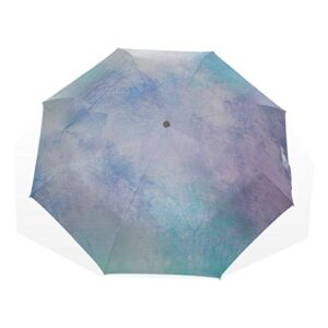 Boy Folding Umbrella Blue Colorful Blue Windproof Compact Umbrella Windproof Rain & Wind Resistant Compact And Lightweight For Business And Travels