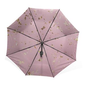 Compact Umbrella Travel Colorful Retro Cute Art Painting Windproof Kids Folding Umbrella Rain & Wind Resistant Compact And Lightweight For Business And Travels