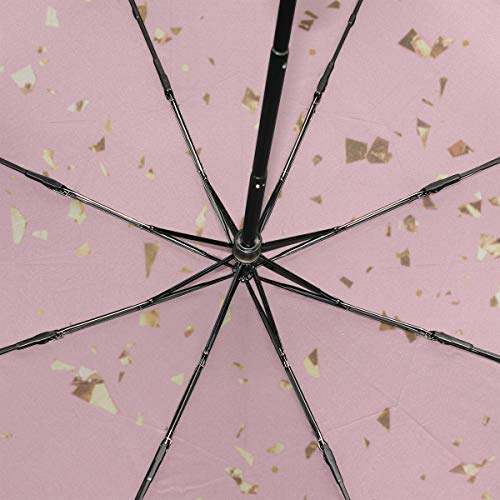 Compact Umbrella Travel Colorful Retro Cute Art Painting Windproof Kids Folding Umbrella Rain & Wind Resistant Compact And Lightweight For Business And Travels