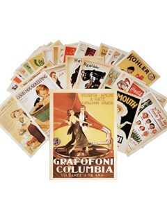 fancyoung 32 pcs 1 set vintage retro old poster postcard greeting cards souvenir gifts for worth collecting