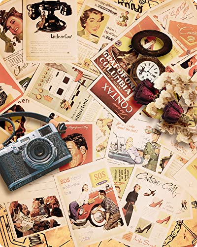 Fancyoung 32 PCS 1 Set Vintage Retro Old Poster Postcard Greeting Cards Souvenir Gifts for Worth Collecting