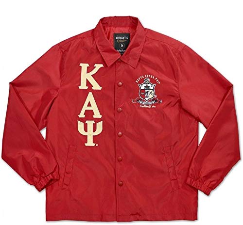 Kappa Alpha Psi Coach Line Jacket [L] Crimson Red