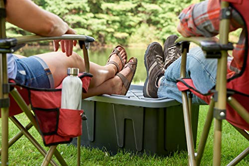 ECOstorage 4427EBKDC.02 Box Tough Recycled Plastic Storage Container, 27 Gallon, Black, 2 Count