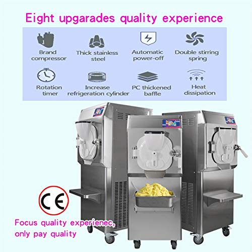 Kolice ETL certificate commercial hard ice cream machine gelato ice cream making machine Italian water ice maker-Italy designed extra strong door, 9-11 gal per hour