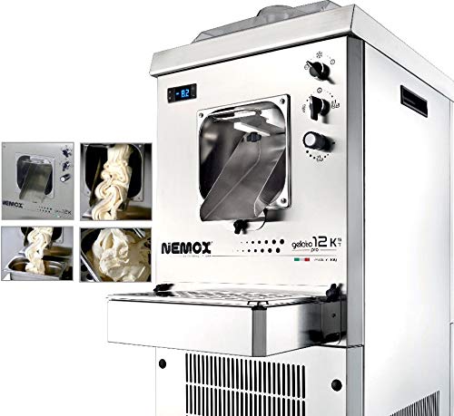 NEMOX 38151 12K Gelato-Ice Cream Machine, 17 Quart Bowl Capacity, Stainless Steel Brushed Finish