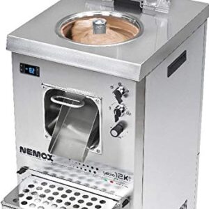 NEMOX 38151 12K Gelato-Ice Cream Machine, 17 Quart Bowl Capacity, Stainless Steel Brushed Finish