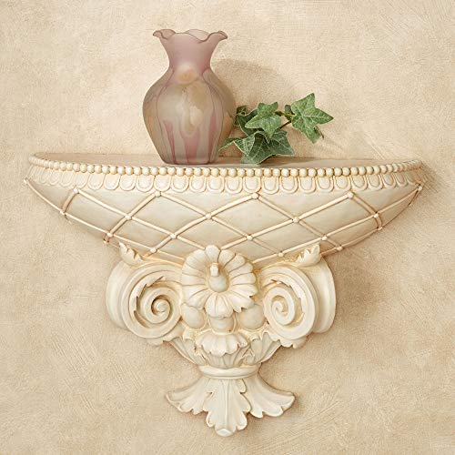 Corinthia Classical Style Decorative Wall Shelf Antique Ivory