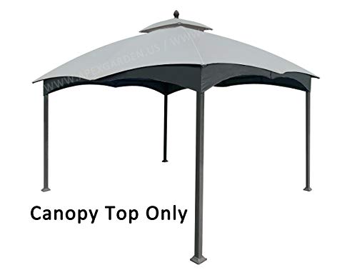 APEX GARDEN Replacement Canopy Top for Lowe's Allen Roth 10X12 Gazebo #GF-12S004B-1 (Grey)