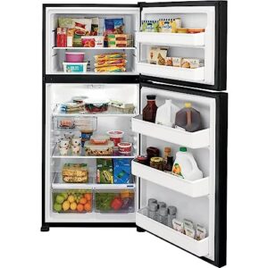 Frigidaire FFTR1835VB 30" Top Freezer Refrigerator with 18.3 cu. ft. Capacity LED Lighting Frost Free Defrost ADA Compliant in Black