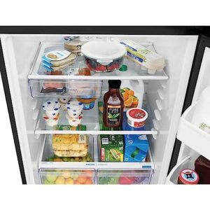 Frigidaire FFTR1835VB 30" Top Freezer Refrigerator with 18.3 cu. ft. Capacity LED Lighting Frost Free Defrost ADA Compliant in Black