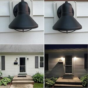 ARPENTER Outdoor Wall Light Fixtures, 2-Pack Wall Sconce in Powder Coated Finish for Front Porch, House, Garage, Rentals, Playhouse