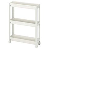 ikea vesken cart white 21 1/4x7 1/8x28 004.712.22