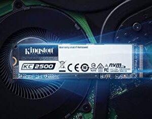 Kingston Skc2500M8/1000G - 1Tb Ssd Series Kc2500 M.2 Format 2280 Nvme High Speed and Self-Encryption AES 256 Bits